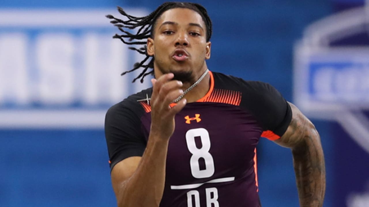 Central Michigan cornerback Sean Bunting runs an official 4.42 40-yard ...