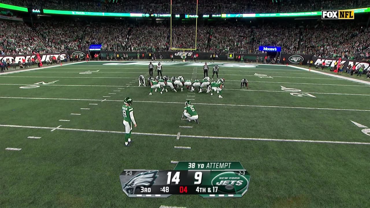 New York Jets kicker Greg Zuerlein's fourth FG of game trims Eagles ...