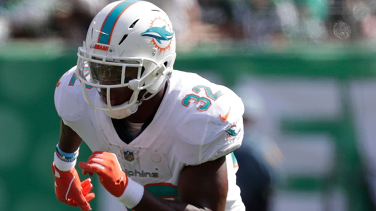 Kenyan Drake busts free and rushes for a 20-yard gain