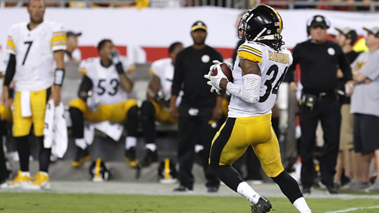 Edmunds makes first career INT on deep ball from Fitz