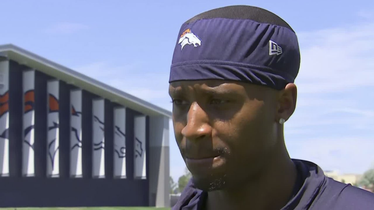 Denver Broncos wide receiver Courtland Sutton discusses his first ...