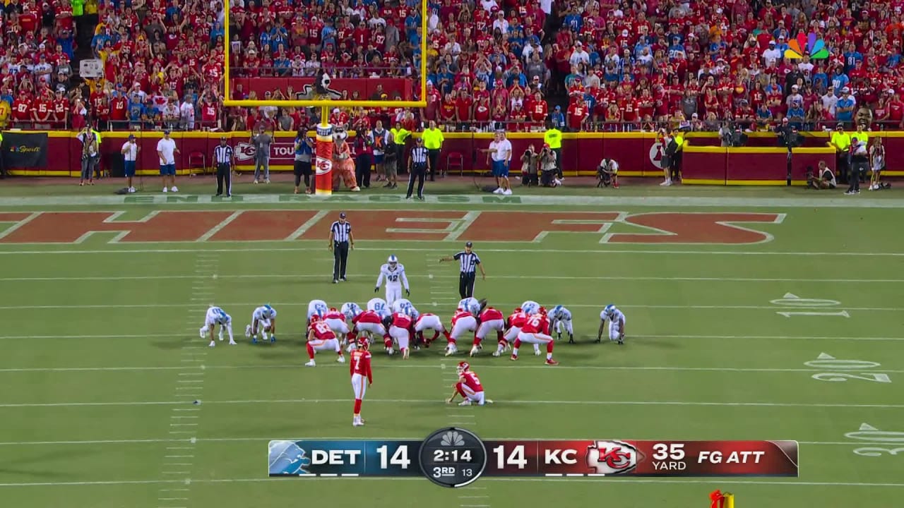 Kansas City Chiefs kicker Harrison Butker's 35-yard field goal pulls ...