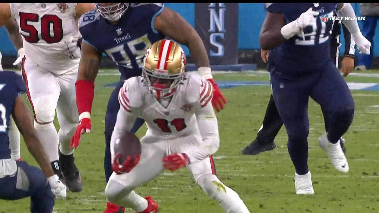 San Francisco 49ers wide receiver Brandon Aiyuk's nifty footwork yields ...