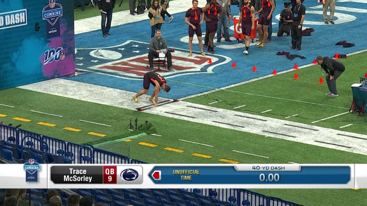 Penn State quarterback Trace McSorley's 2019 NFL Scouting Combine workout