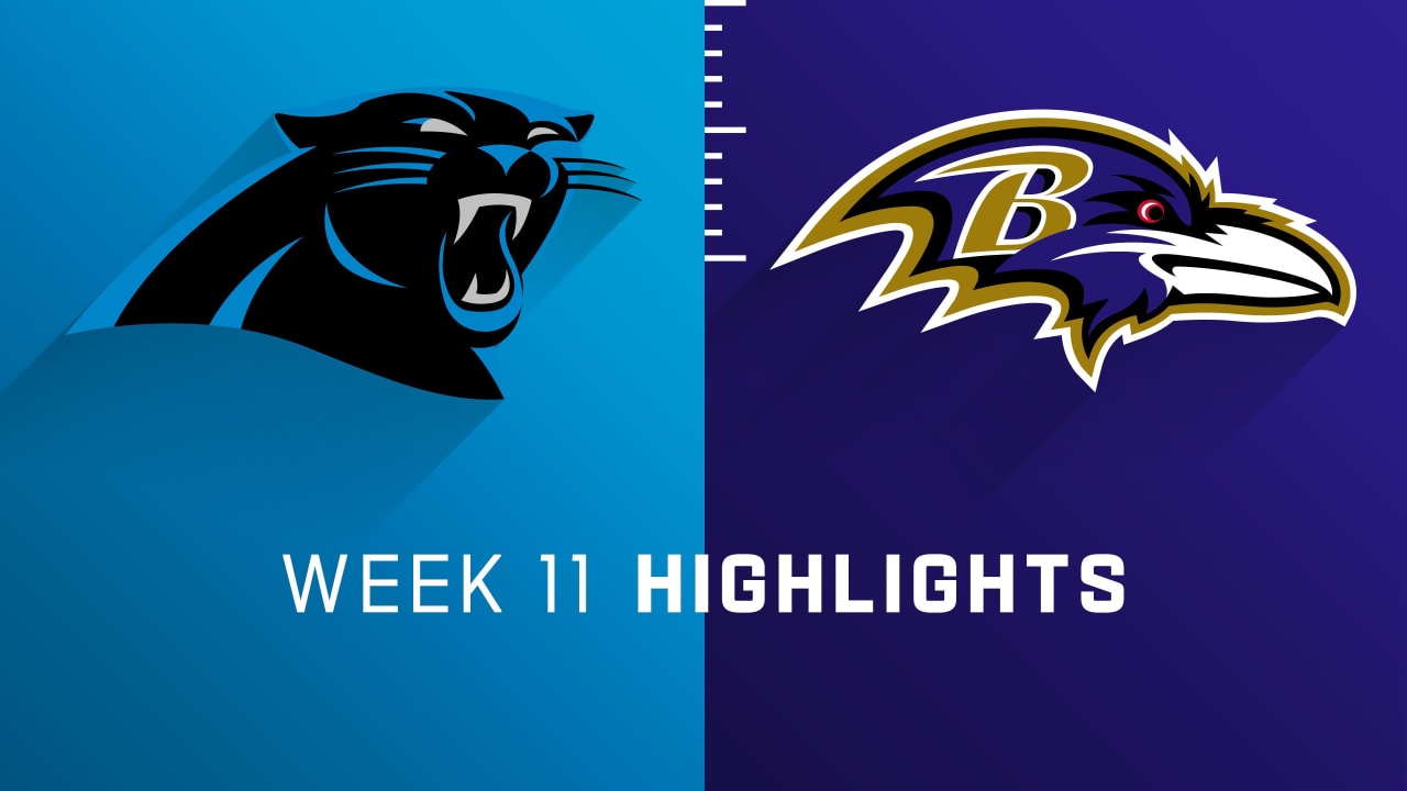 Carolina Panthers vs. Baltimore Ravens highlights | Week 11