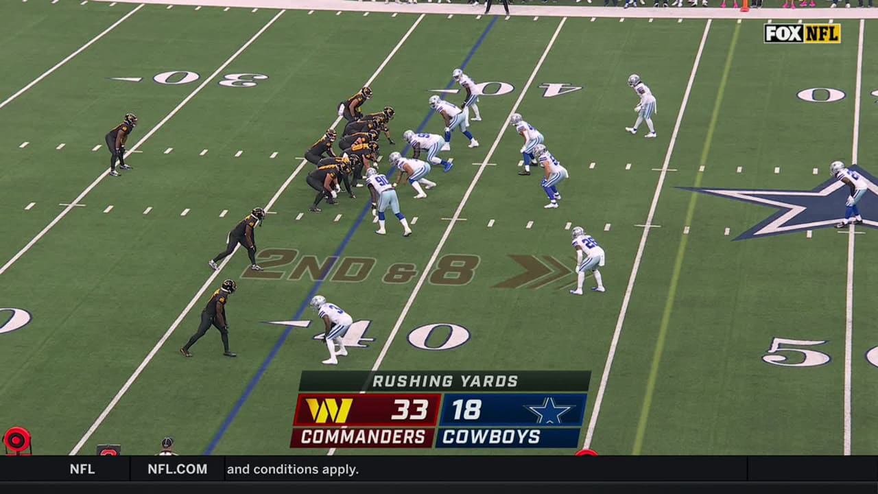 Washington Commanders running back Jonathan Williams floors his gas ...