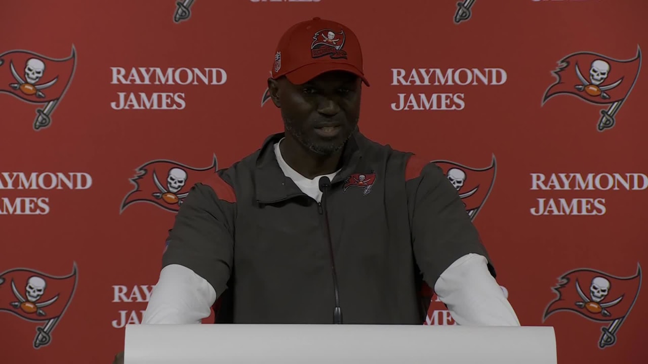 Tampa Bay Buccaneers head coach Todd Bowles reacts to the Buccaneers ...