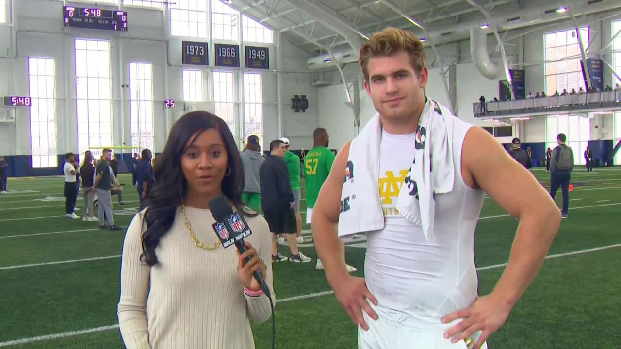 Top Ranked Notre Dame Fighting Irish Tight End Michael Mayer Discusses
