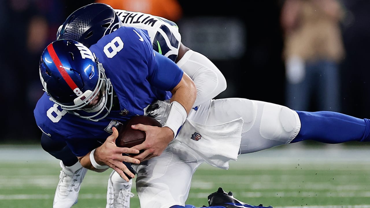 Seattle Seahawks defensive back Devon Witherspoon is a blindside blur on first career sack