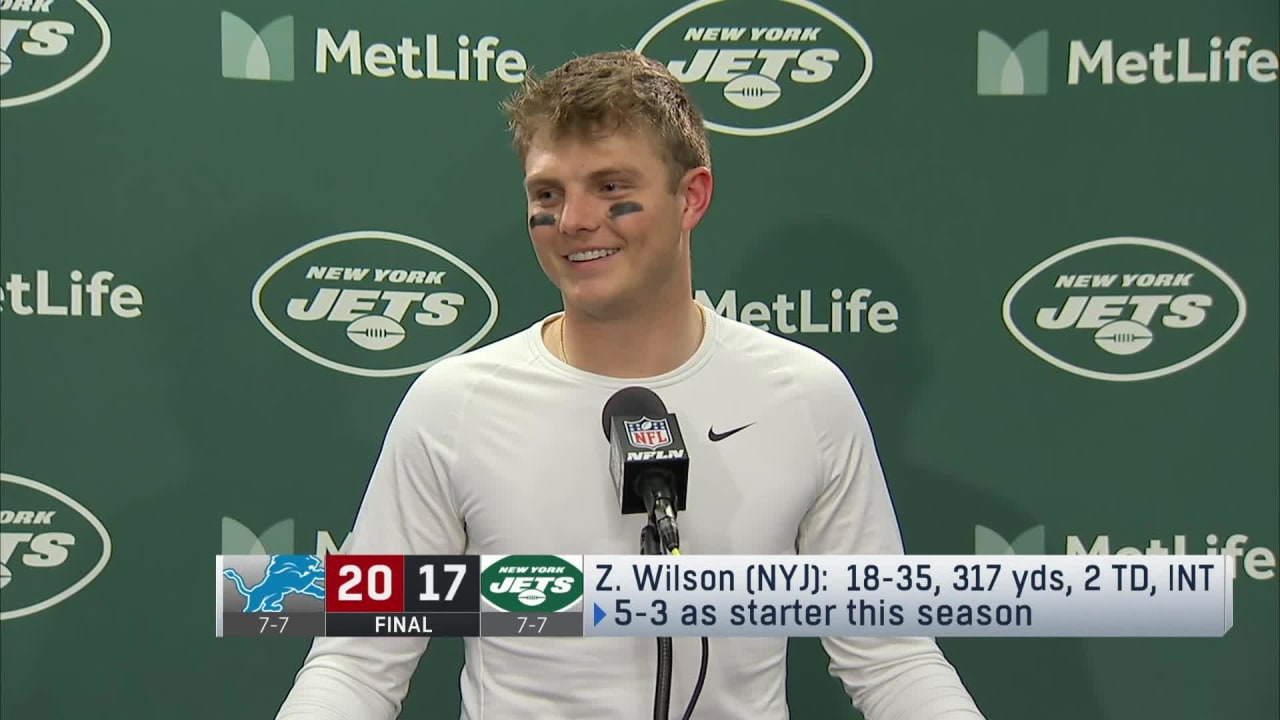 New York Jets head coach Robert Saleh reacts to Jets' 20-17 loss to ...