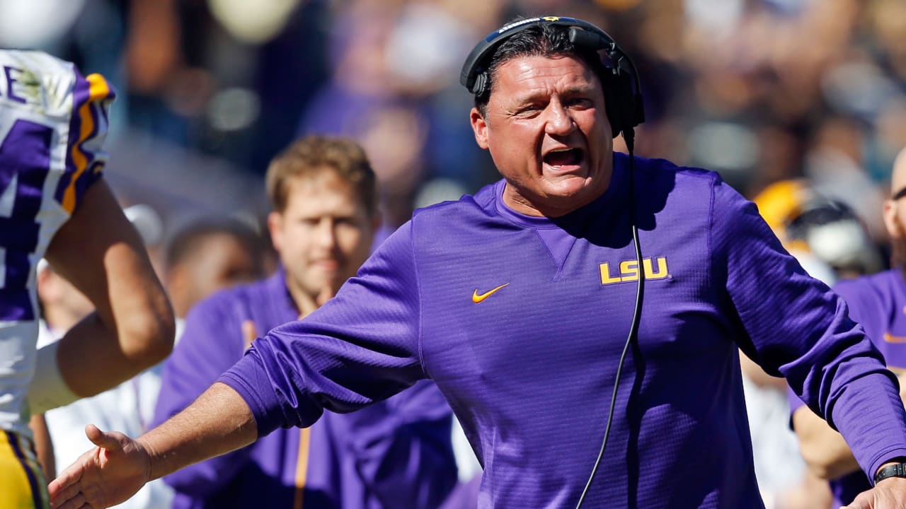 LSU promotes Ed Orgeron to full-time head coach