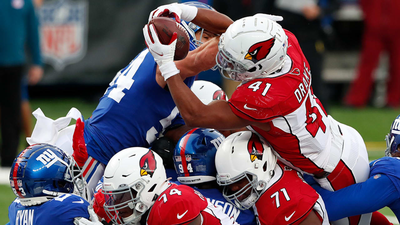 Jumpman, jumpman! Cardinals running back Kenyan Drake goes up and over ...