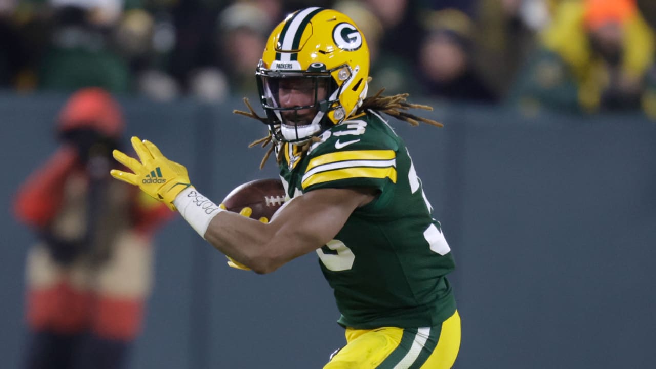 Green Bay Packers running back Aaron Jones puts Detroit Lions defenders ...