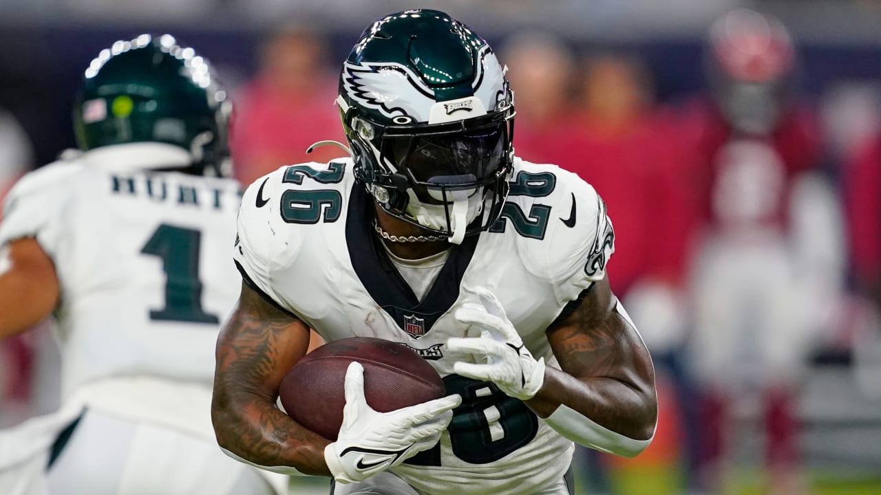 Philadelphia Eagles running back Miles Sanders flashes his speed on 25 ...