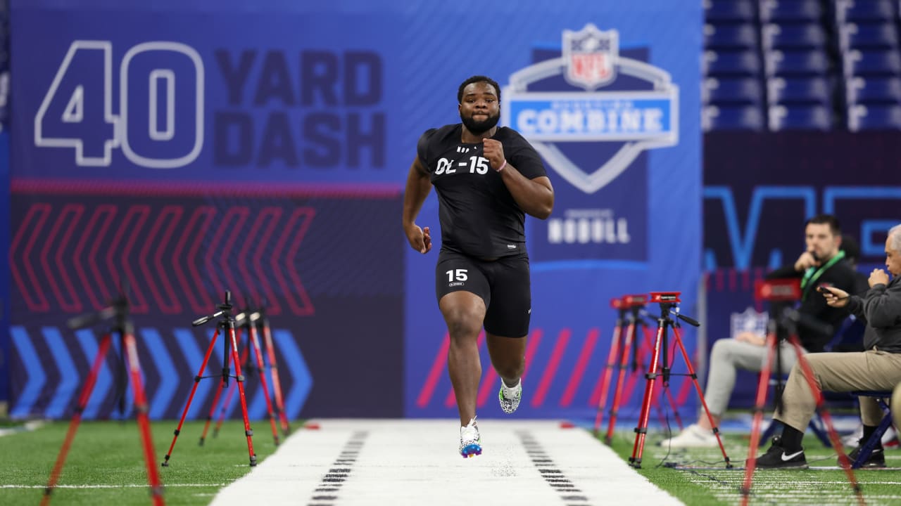 Offensive tackle Ryan Hayes runs official 5.18-second 40-yard dash at ...