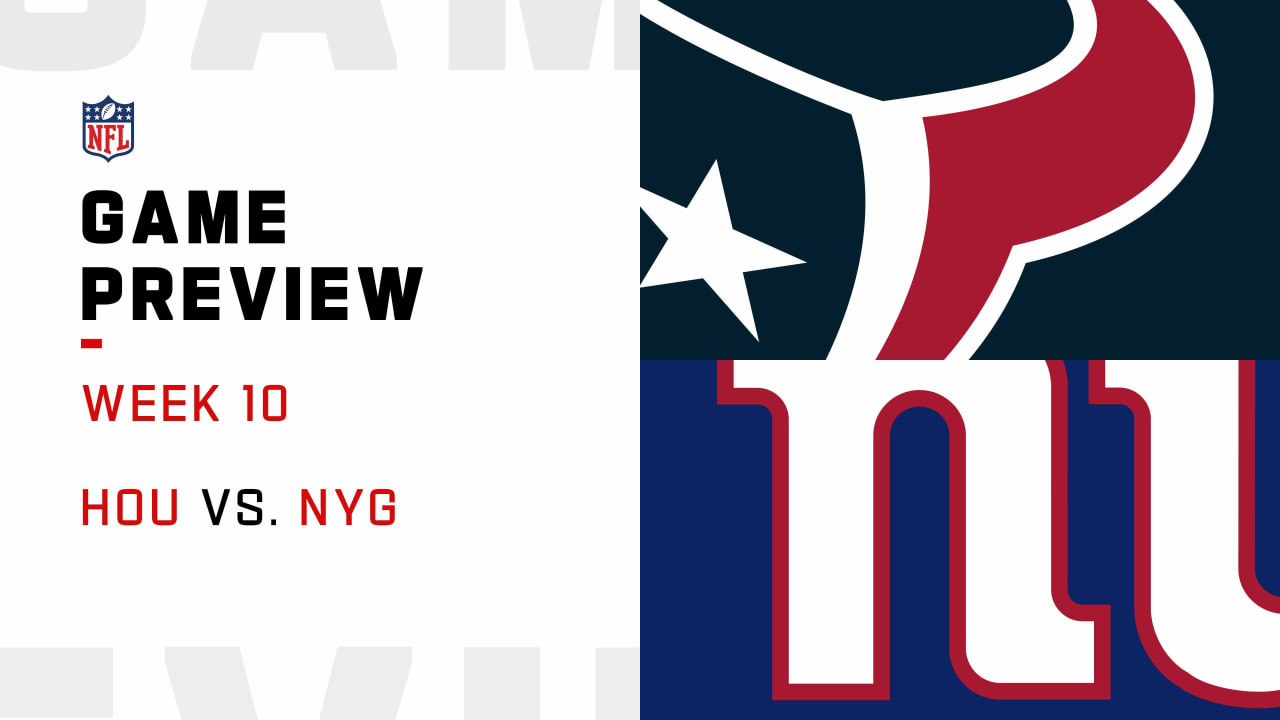Houston Texans vs. New York Giants preview | Week 10