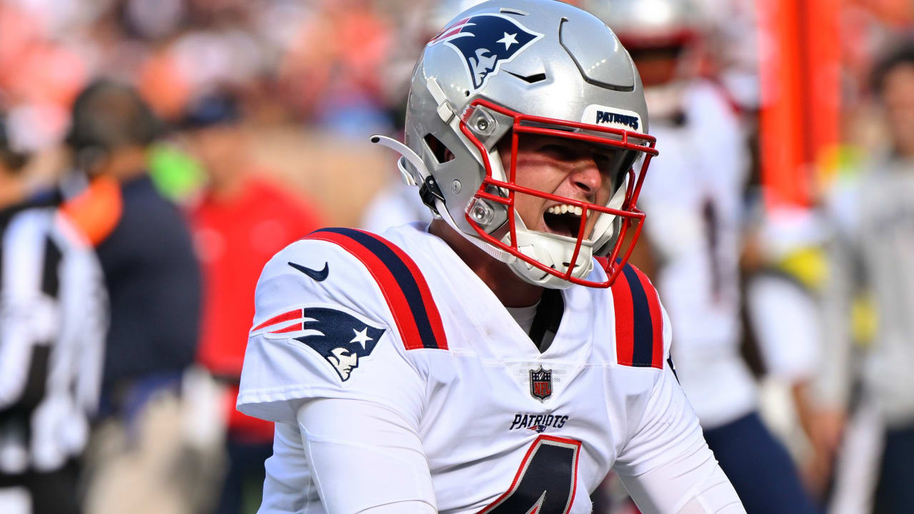 New England Patriots quarterback Bailey Zappe's best plays in 2-TD game ...