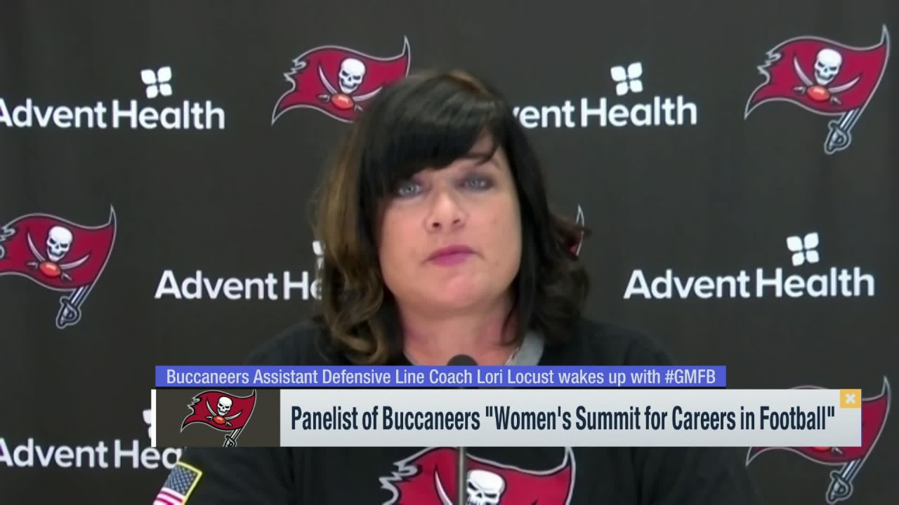 Tampa Bay Buccaneers assistant defensive line coach Lori Locust ...