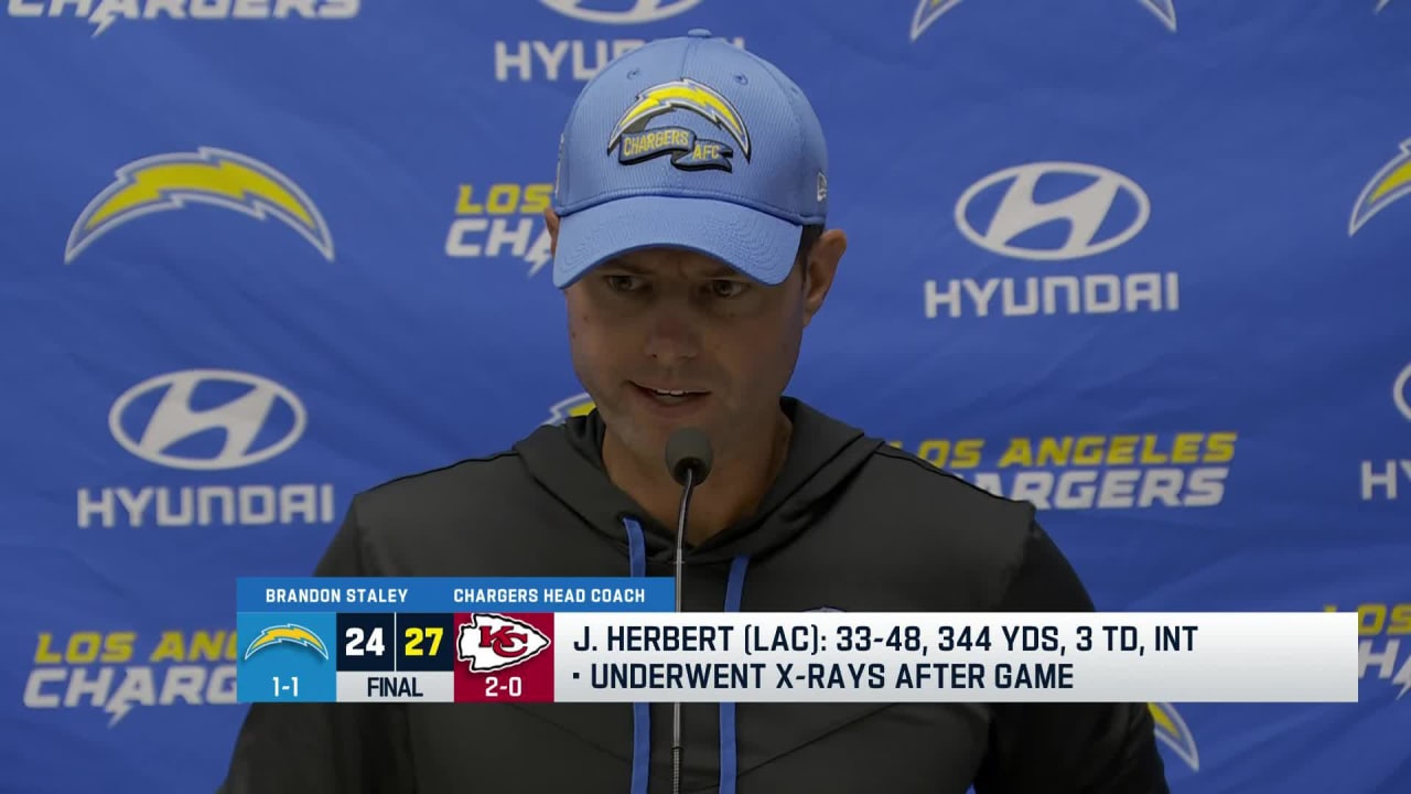 Los Angeles Chargers head coach Brandon Staley: Chargers quarterback ...