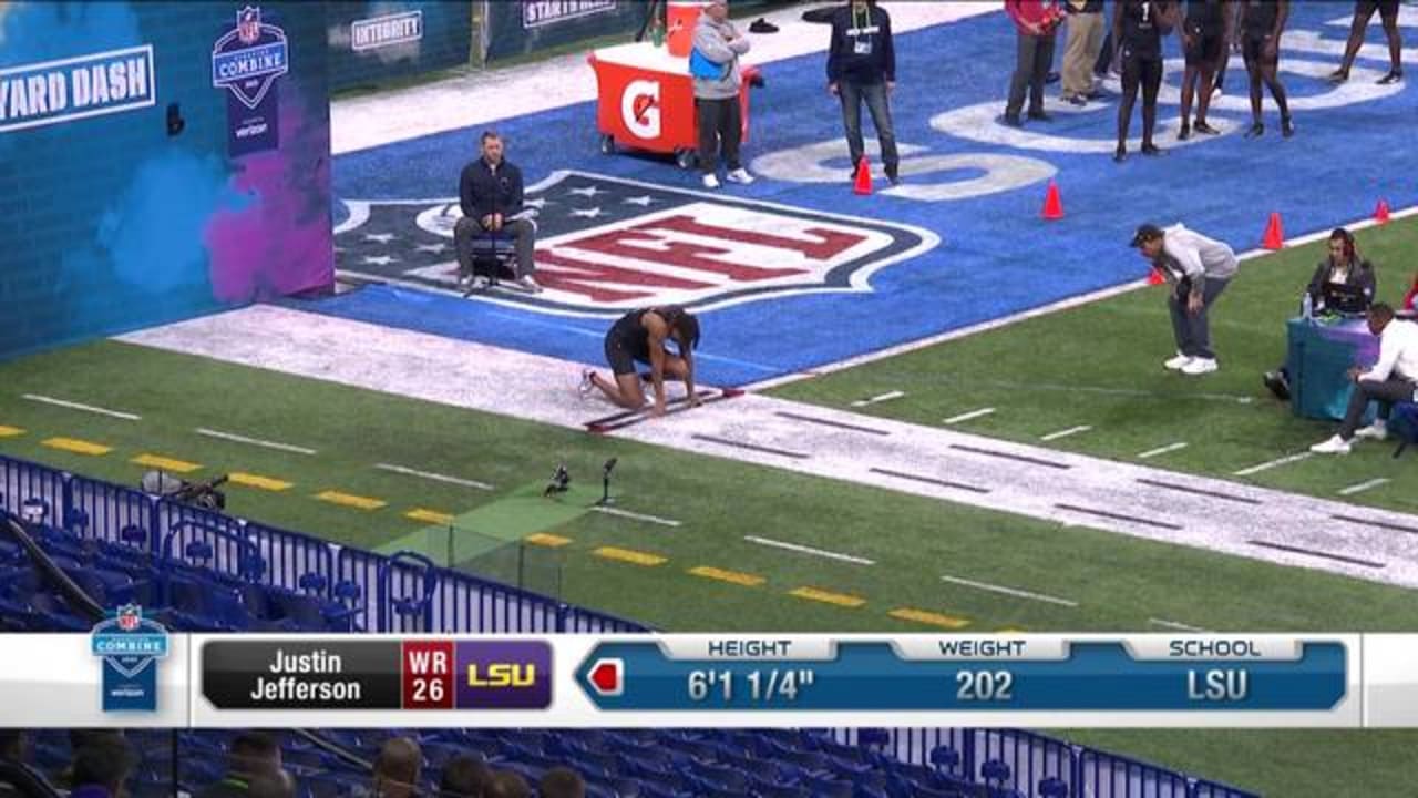 Justin Jefferson's 2020 NFL Scouting Combine workout