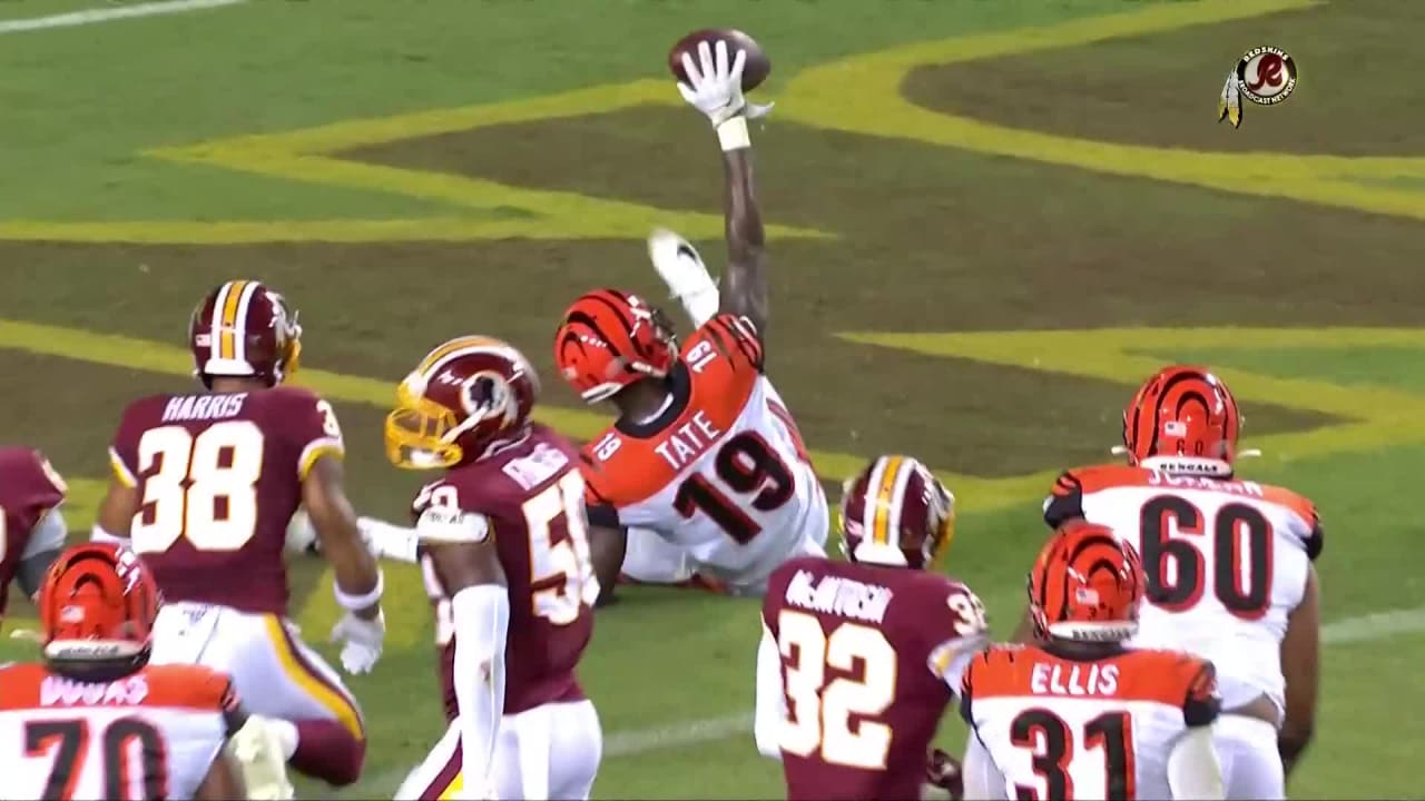 Ryan Finley slings slant pass to Auden Tate for second TD