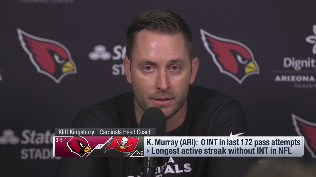 Kliff Kingsbury explains how Kyler Murray has progressed in rookie season