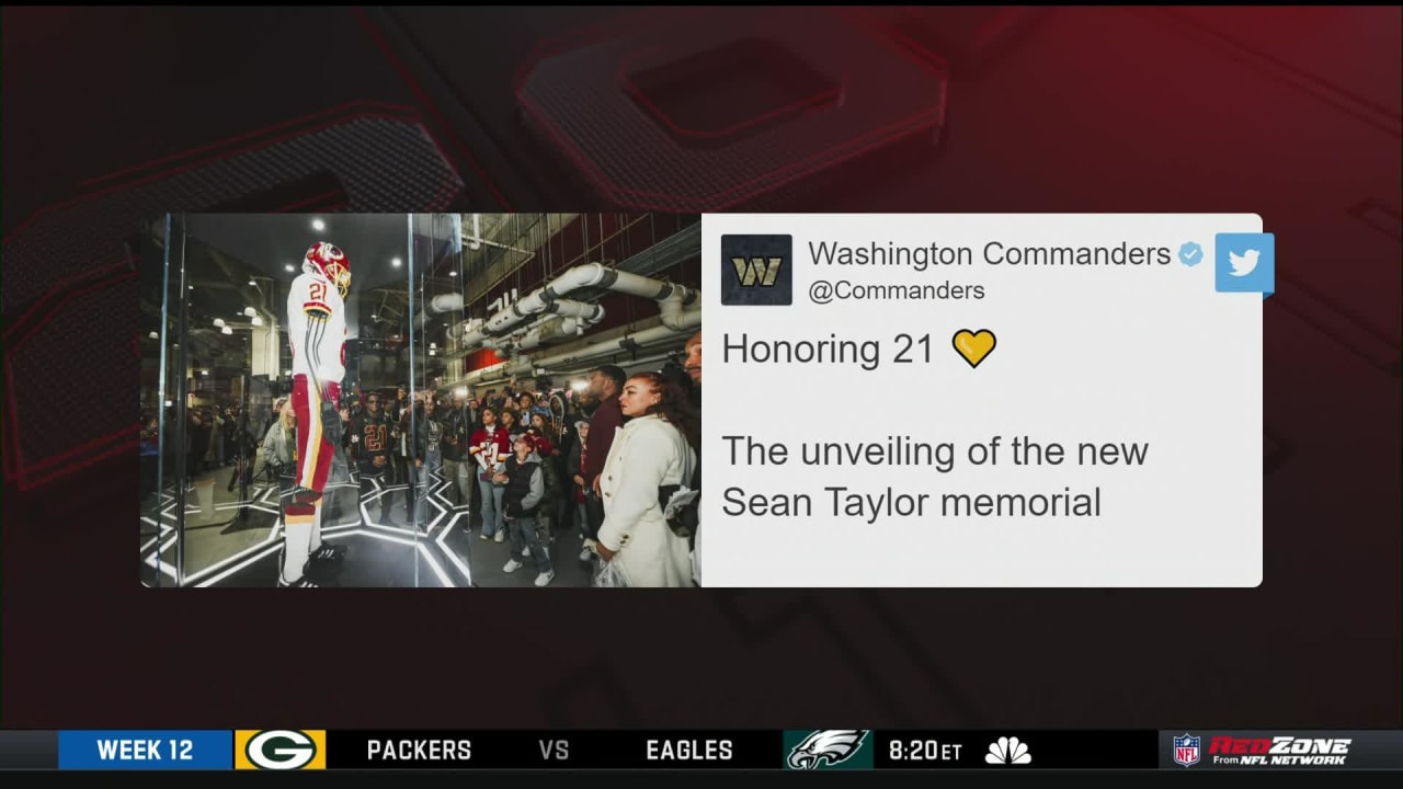 Washington Commanders honor Sean Taylor with commemorative statue and ...