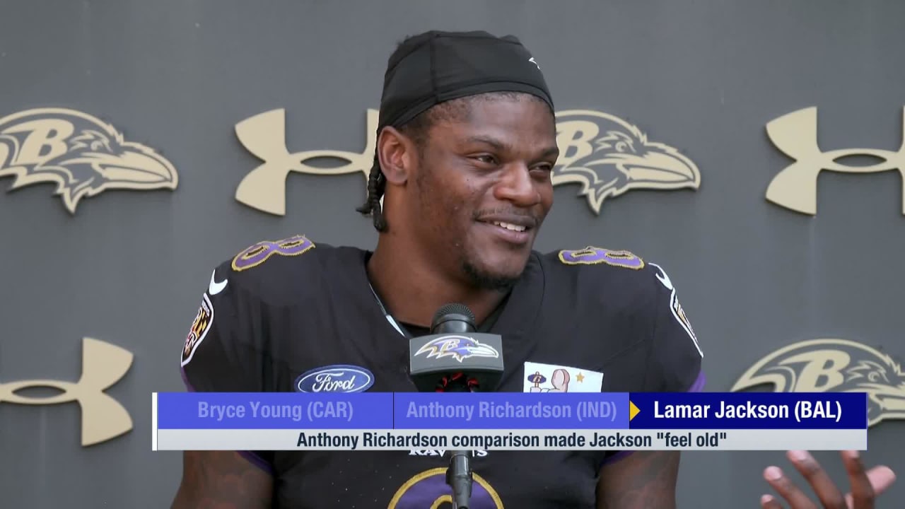 Baltimore Ravens quarterback Lamar Jackson on Indianapolis Colts ...