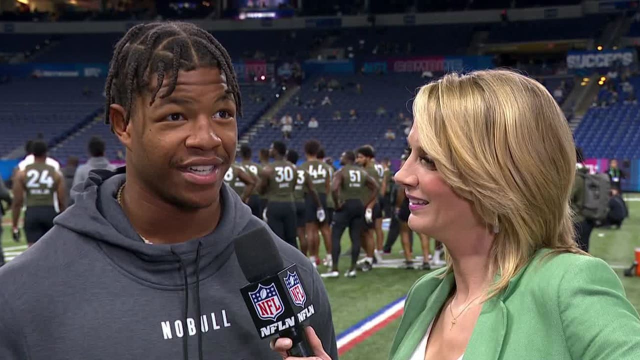 Georgia Bulldogs EDGE Nolan Smith talks to NFL Network's Stacey Dales ...