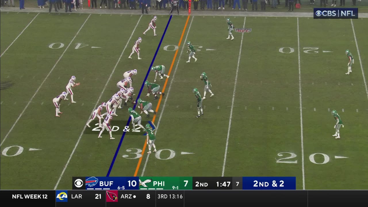 Buffalo Bills quarterback Josh Allen's perfectly placed pass finds wide receiver Gabe Davis on ...