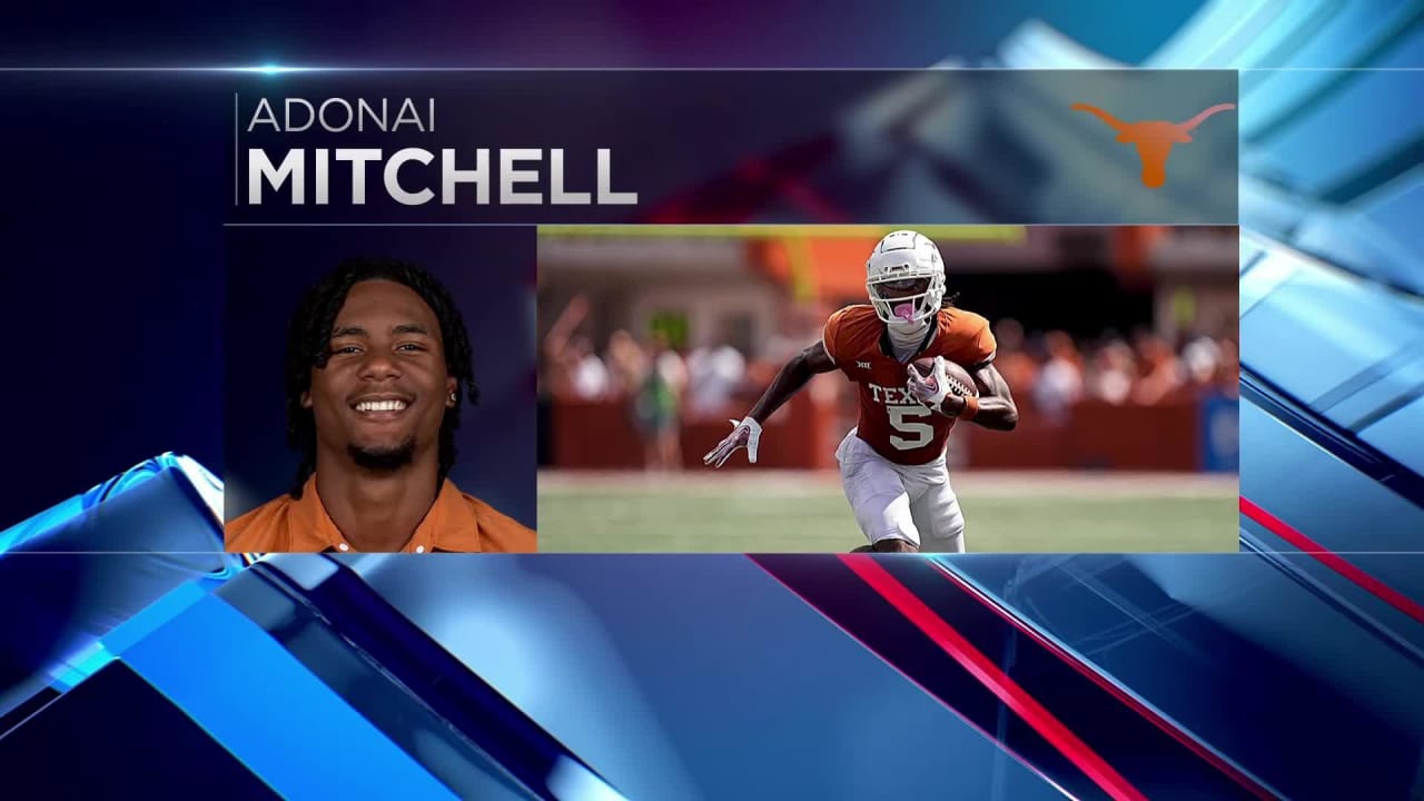 NFL Network's Peter Schrager explains why he has Texas Longhorns wide receiver prospect Adonai ...