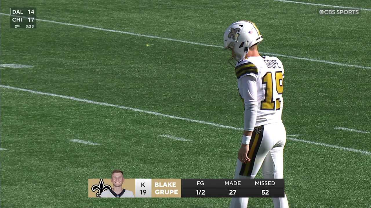 New Orleans Saints' kicker Blake Grupe's 23-yard field goal closes out ...