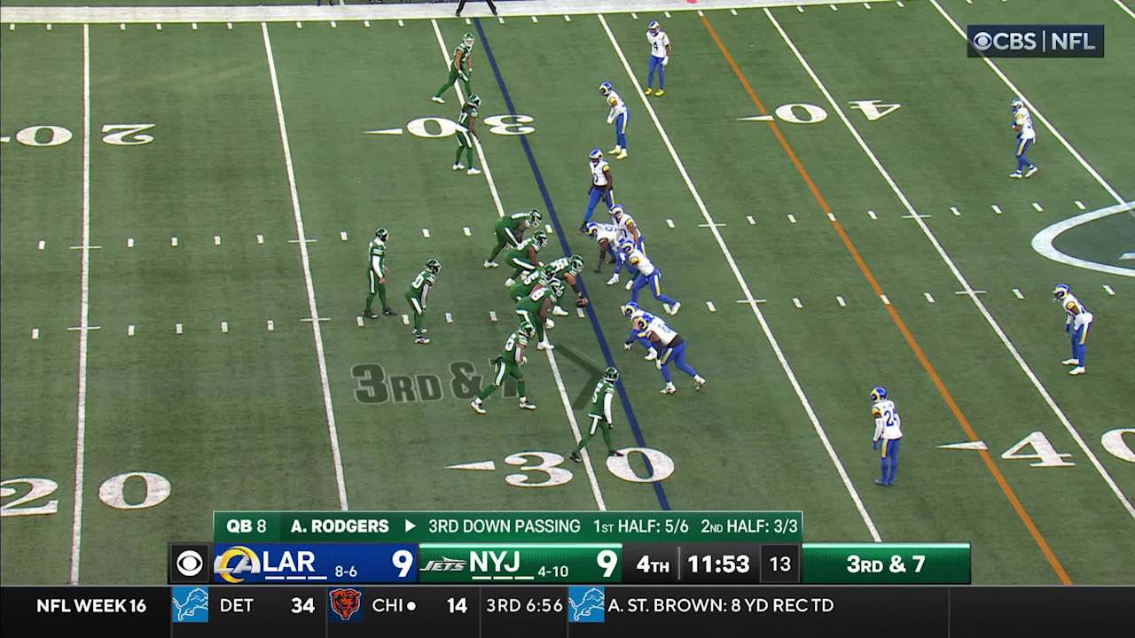 Los Angeles Rams safety Kamren Curl's key strip-sack of Rodgers results ...