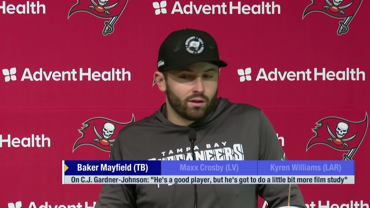 Tampa Bay Buccaneers quarterback Baker Mayfield: 'He's a good player ...