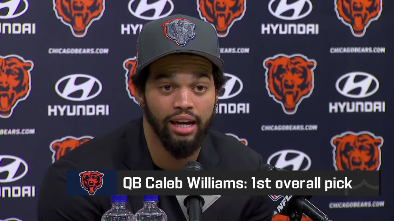 Chicago Bears quarterback Caleb Williams talks excitement to take 'head ...