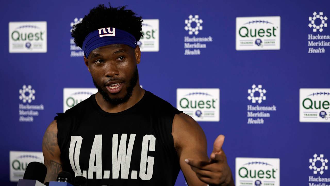 Giants RB Tyrone Tracy Jr. happy to have multiple leaders at QB in ...