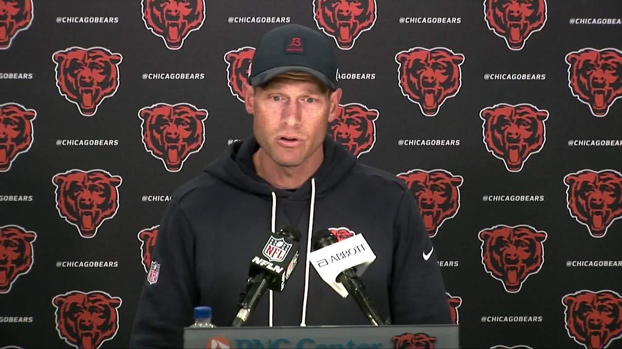 Chicago Bears head coach Ben Johnson on tight end Colston Loveland’s ...