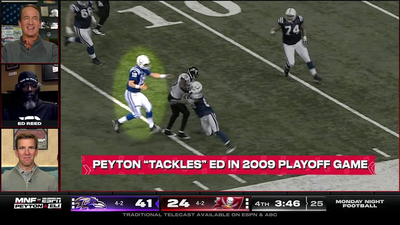 How did Peyton Manning chase down Hall of Fame safety Ed Reed during ...