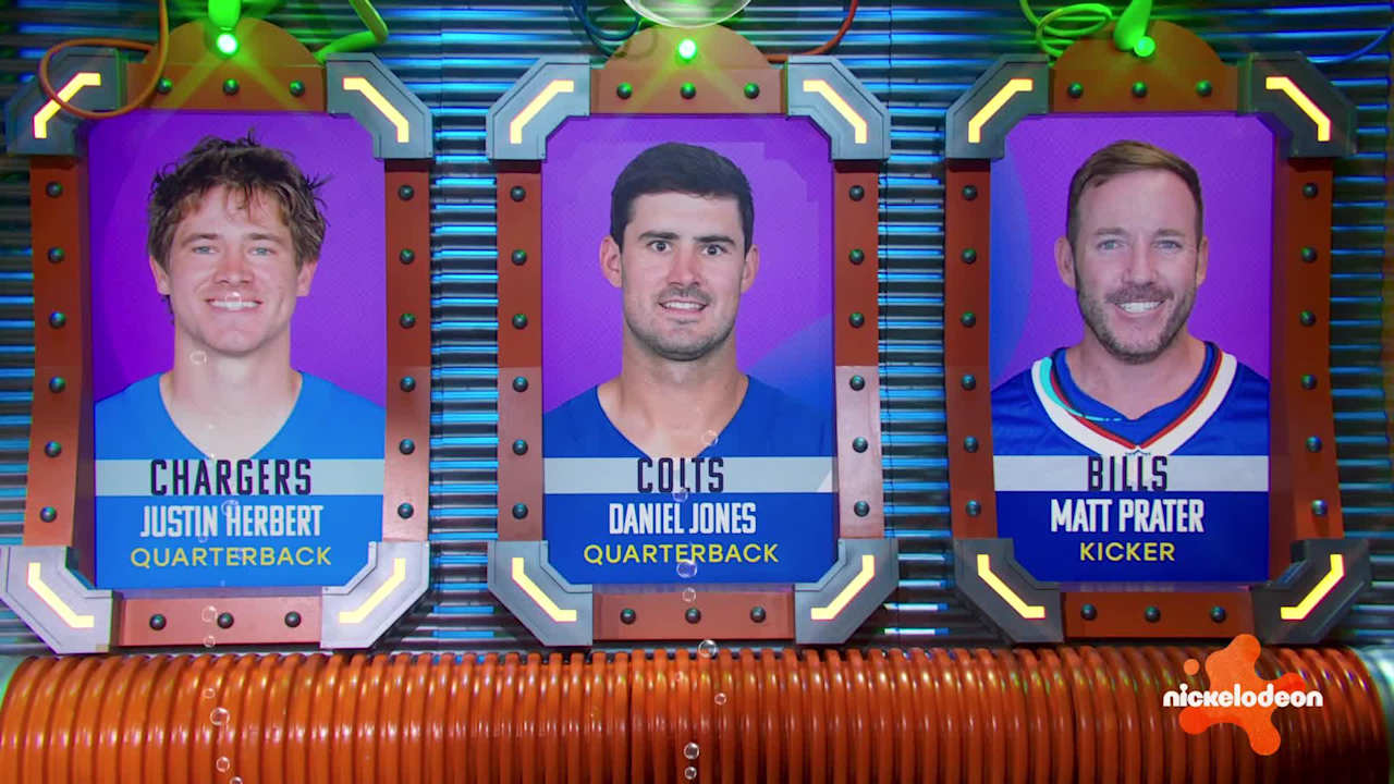 Sandy Cheeks announces Indianapolis Colts quarterback Daniel Jones as ...