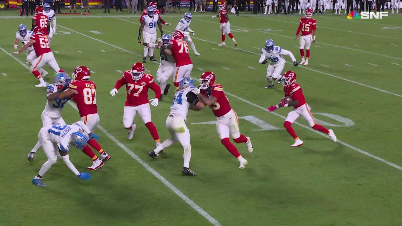 Kansas City Chiefs wide receiver Marquise Brown's 9-yard touchdown comes on pop-pass delivery ...