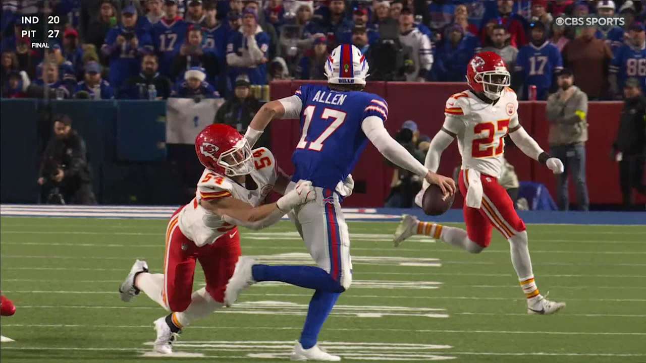 Kansas City Chiefs sack Buffalo Bills quarterback Josh Allen on ...