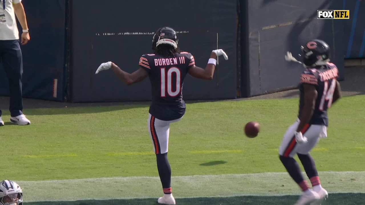 Every Chicago Bears wide receiver Luther Burden catch and run from 108 ...