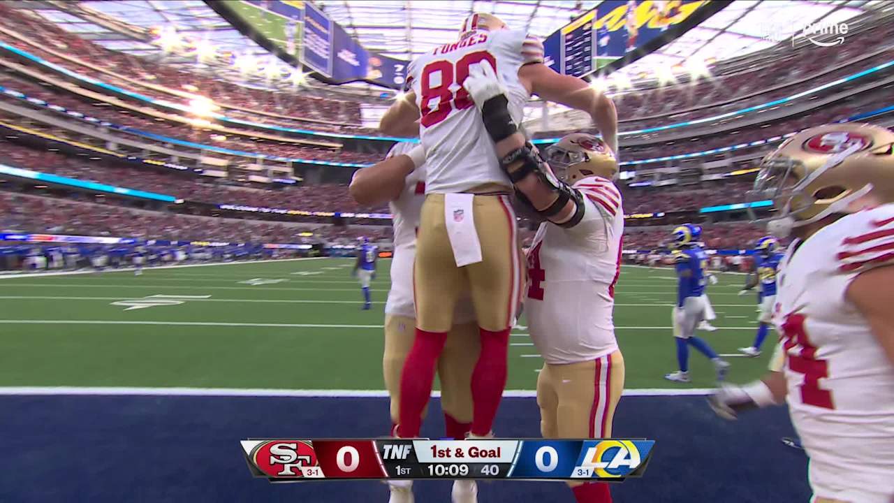 San Francisco 49ers tight end Jake Tonges' third touchdown catch of ...
