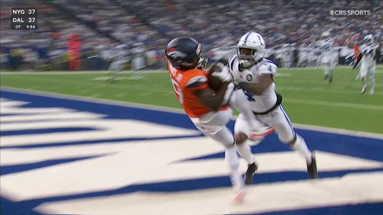 Denver Broncos quarterback Bo Nix's perfect pass hits wide receiver ...
