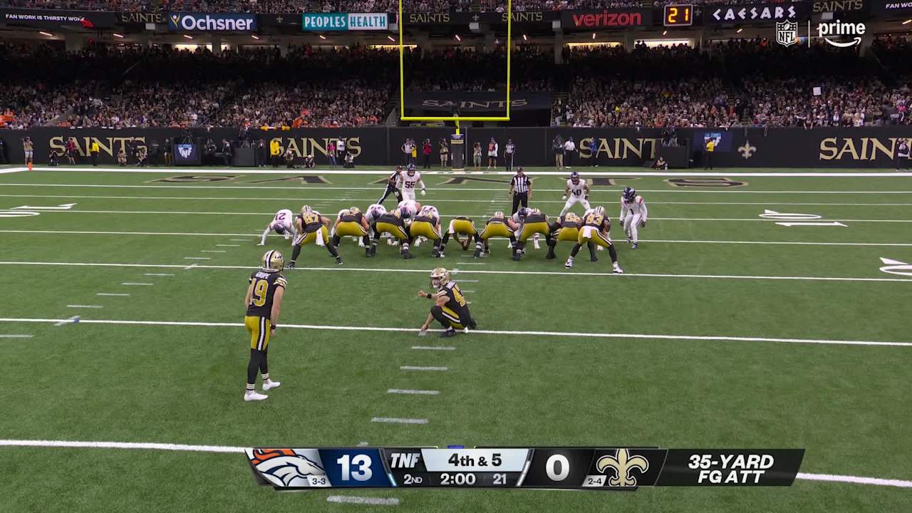 New Orleans Saints kicker Blake Grupe puts Saints on the board with 35 ...