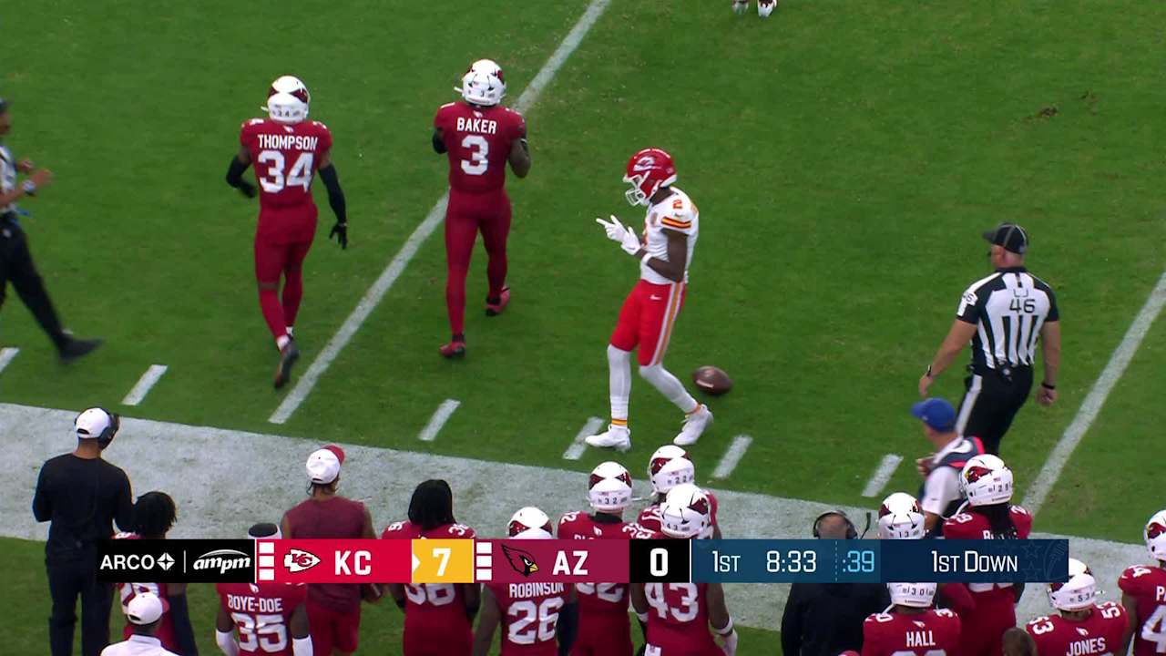 Kansas City Chiefs quarterback Gardner Minshew's 15-yard toss to wide ...