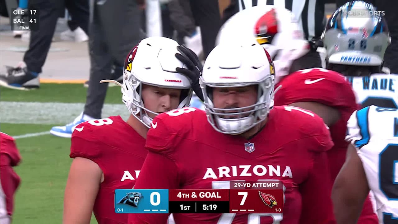 Arizona Cardinals kicker Chad Ryland puts Cardinals ahead 10-0 with 29 ...