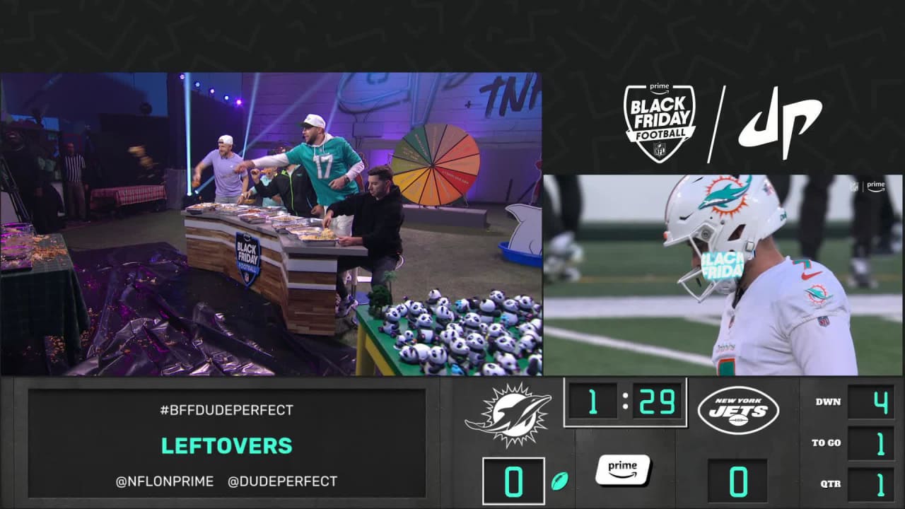Dude Perfect crew competes with leftovers | 'Black Friday Dude Perfect'