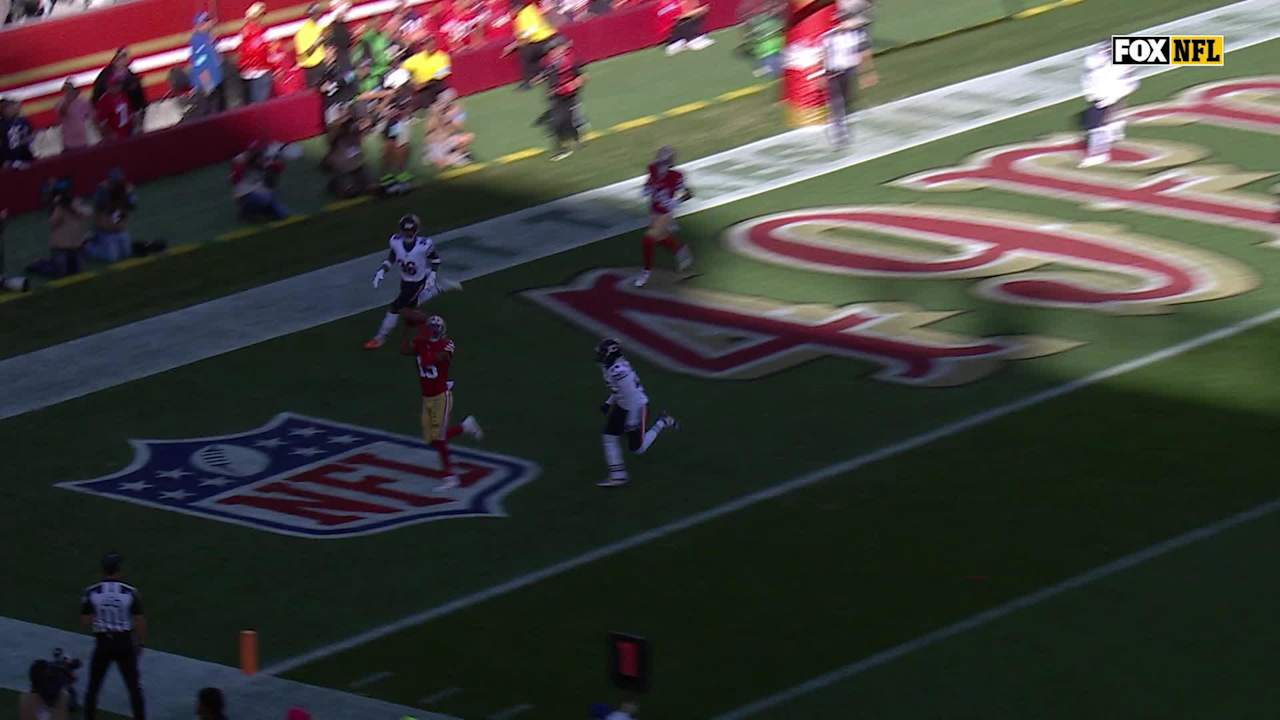 San Francisco 49ers quarterback Brock Purdy's touchdown pass to wide ...