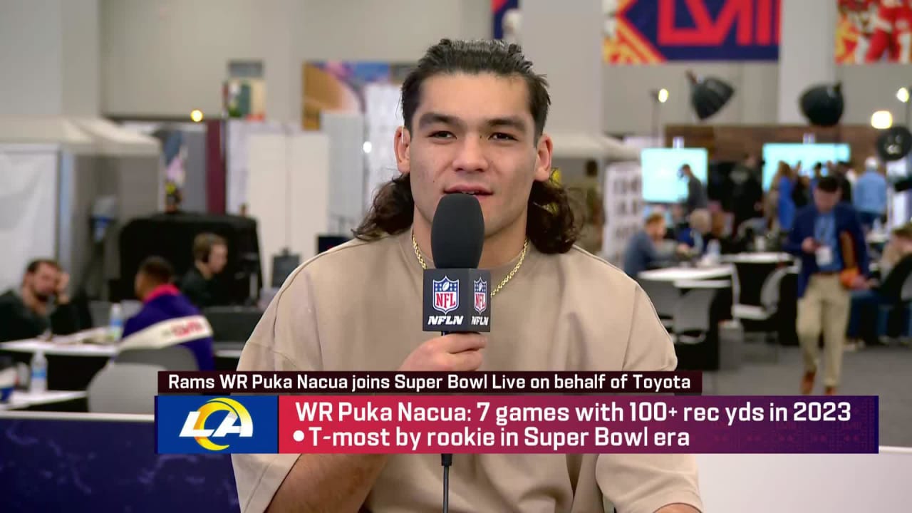 Los Angeles Rams wide receiver Puka Nacua reflects on his breakout debut season with Rams ...